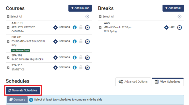 College Scheduler | Records and Registration